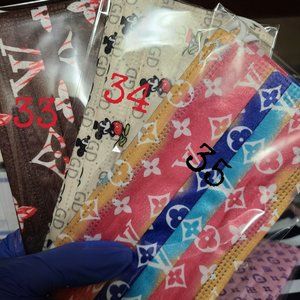 Accessories | 4 Pack Custom Print Disposable Face Masks | Poshmark